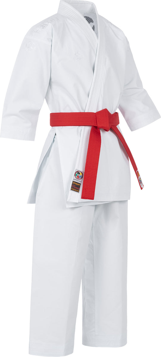Hayashi Karate gi “Tenno Premium” white with white embroidery – Bytomic Trade & Wholesale