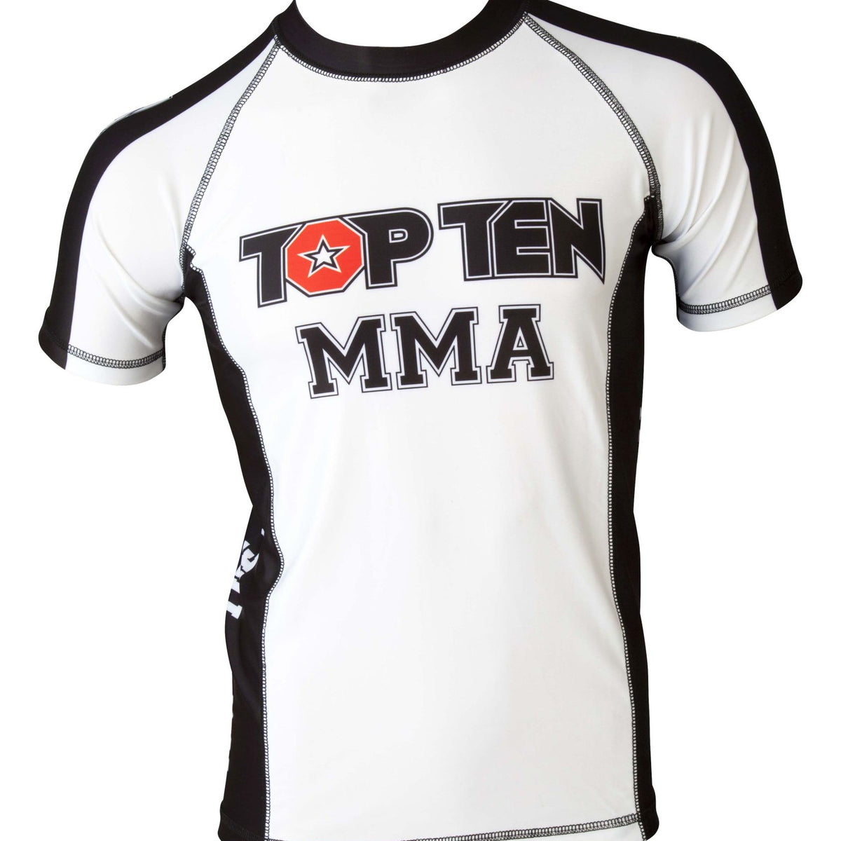 TOP TEN MMA Rash Guard It s In The Cage Short Sleeve Whiteblack top-ten-mma-rash-guard-it-s-in-the-cage-short-sleeve-whiteblack
