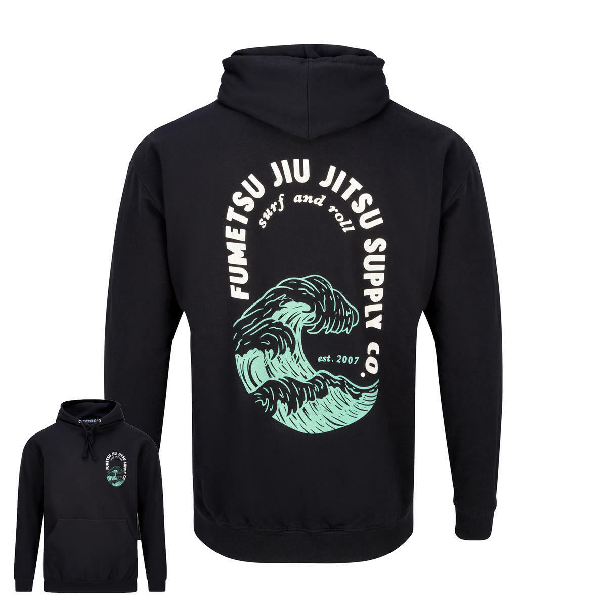 Black Fumetsu Surf Roll Hoodie Bytomic Trade Wholesale Black Fumetsu Surf Roll Hoodie Bytomic Trade Wholesale