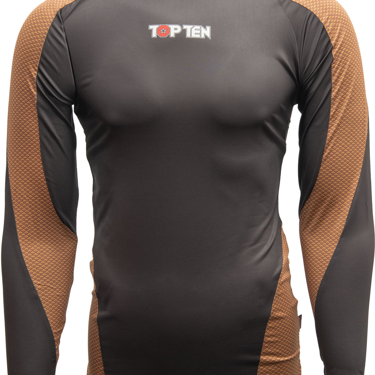 TOP TEN MMA Rash Guard “Budo” long sleeve blackgold – Bytomic Trade ...