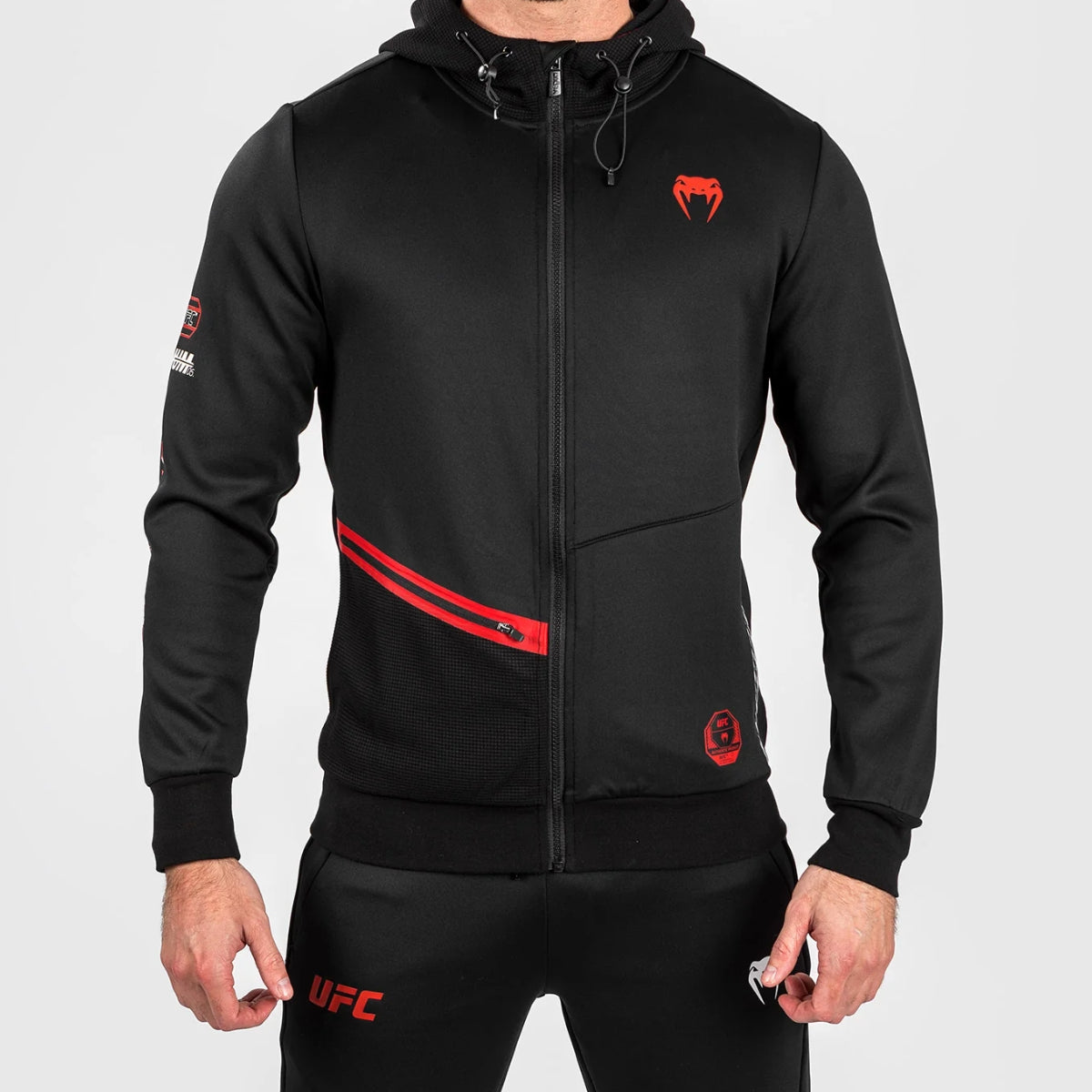 Black Venum UFC Adrenaline Authentic Fight Week Zip Hoodie – Bytomic ...