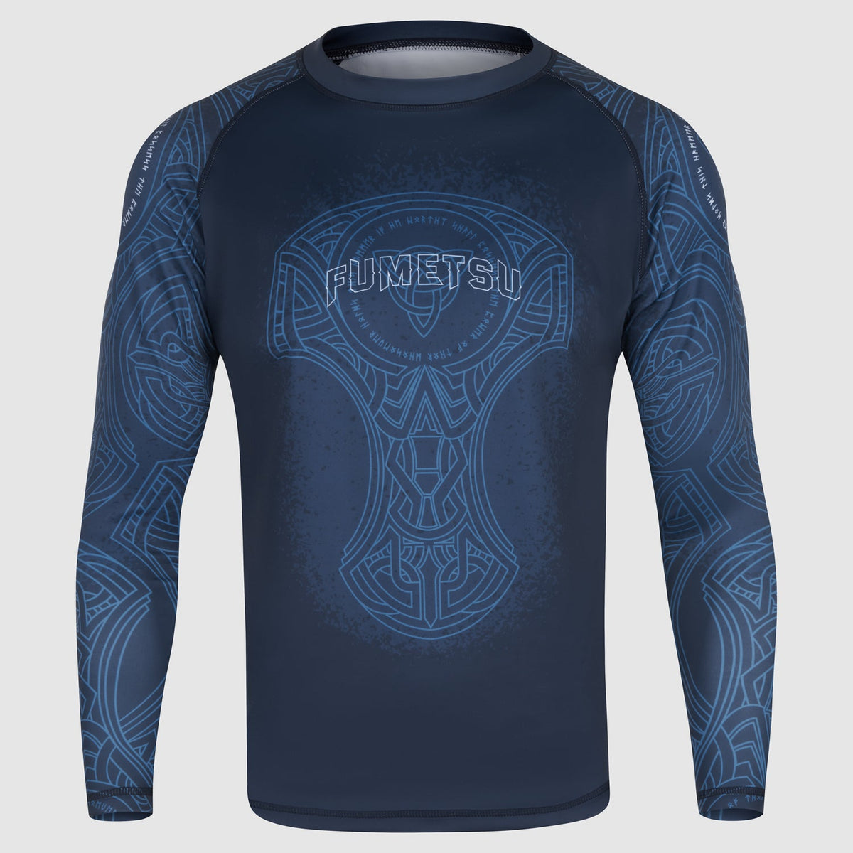 Blue/Black Fumetsu Mjolnir Long Sleeve Rash Guard – Bytomic Trade ...