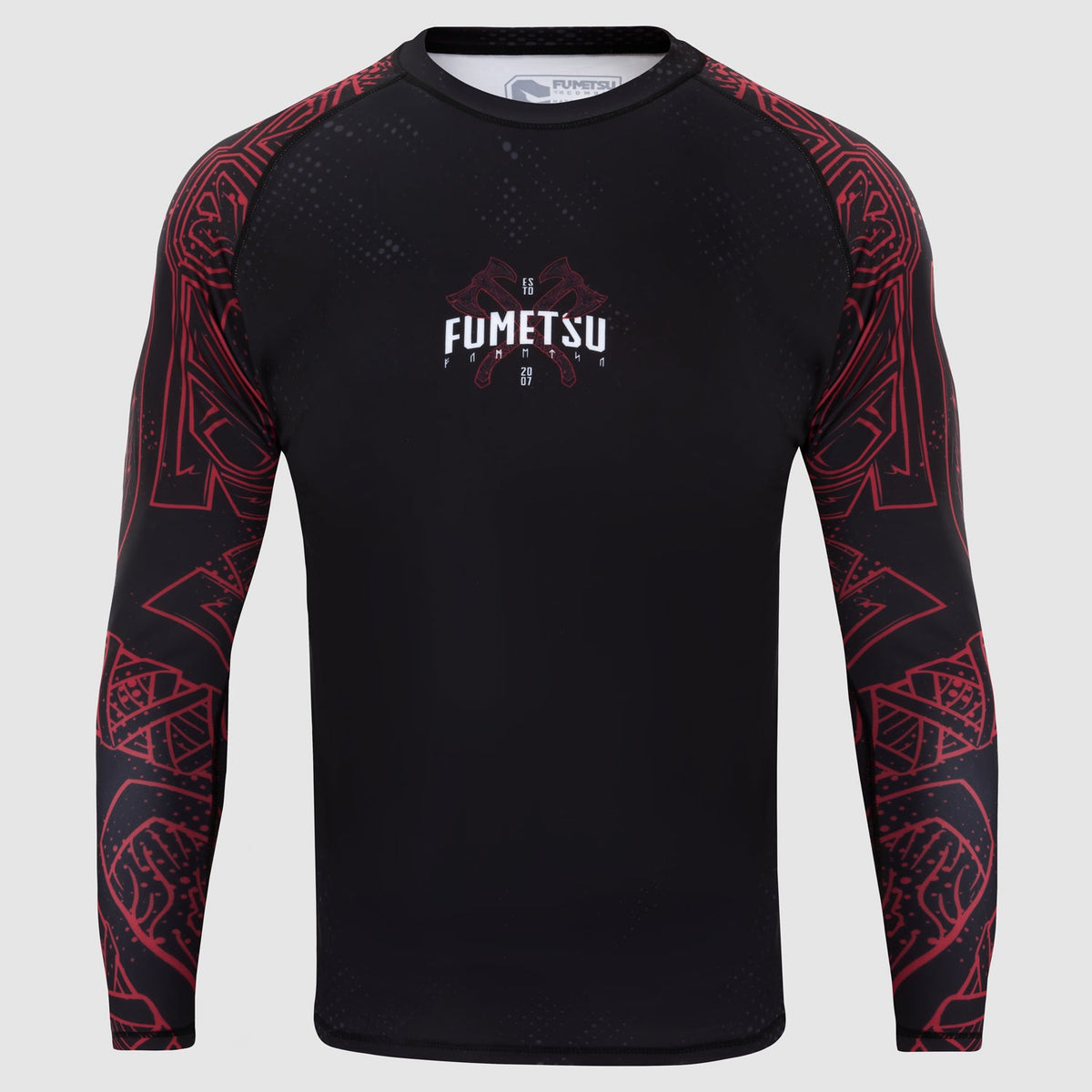 Black/Red Fumetsu Berserker Long Sleeve Rash Guard – Bytomic Trade ...