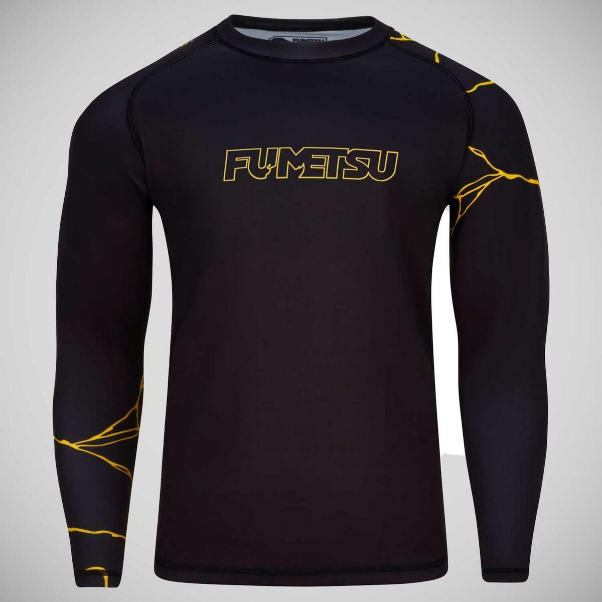 Black/Gold Fumetsu Kintsugi Long Sleeve Rash Guard – Bytomic Trade ...